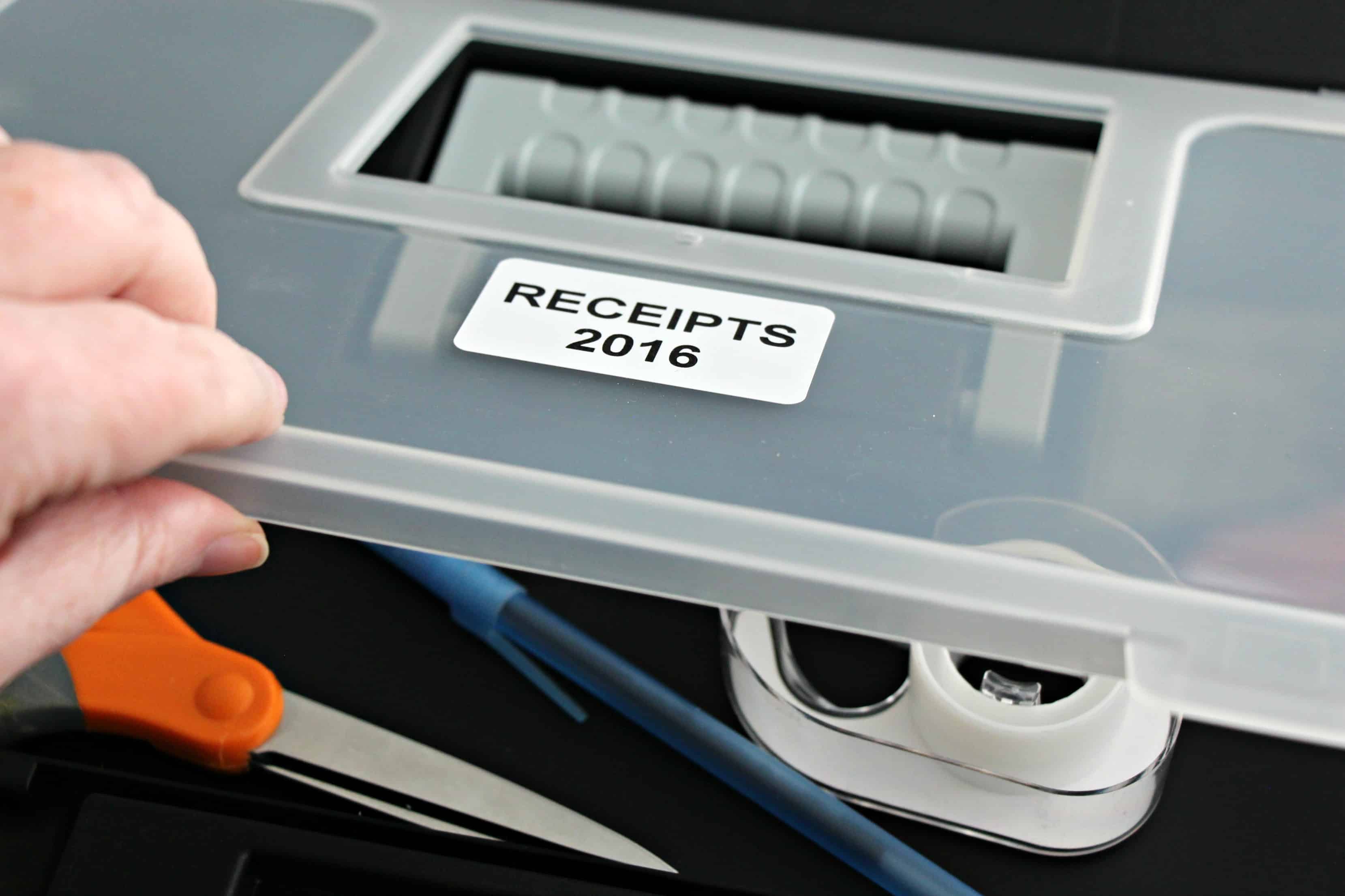 Organizing Receipts for Tax Time - Mom Needs Chocolate