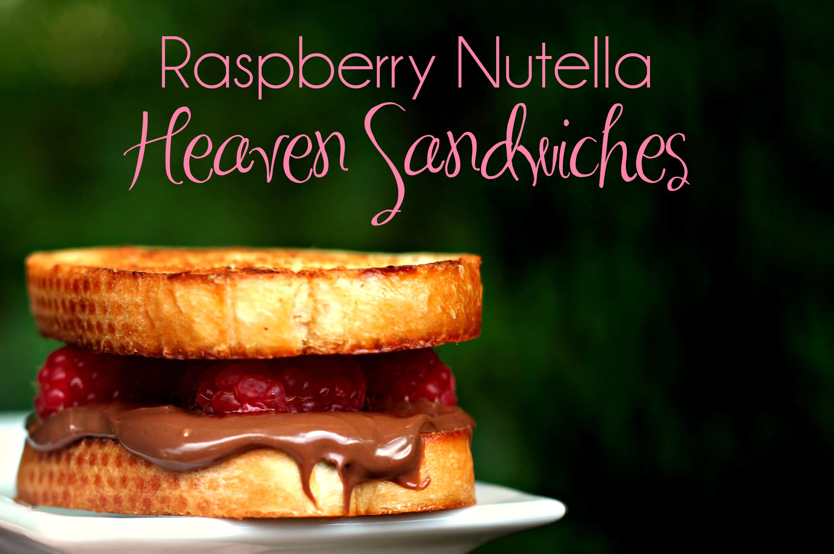 Raspberry Nutella Heaven Sandwiches - Mom Needs Chocolate