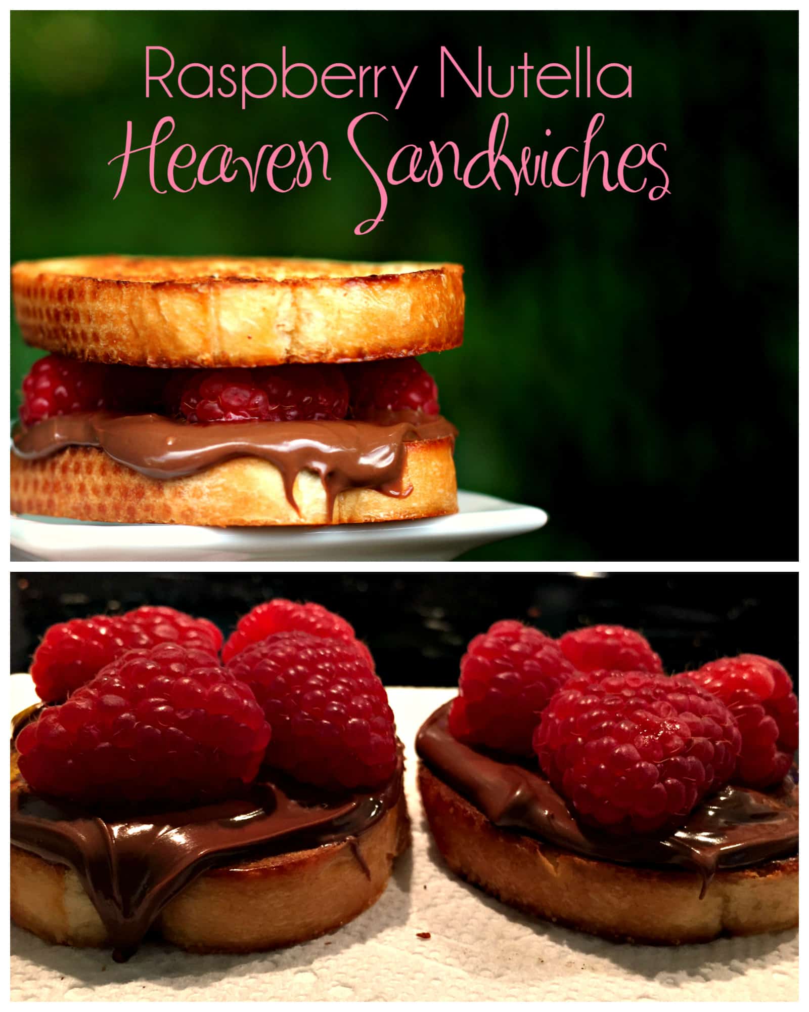 Raspberry Nutella Heaven Sandwiches - Mom Needs Chocolate