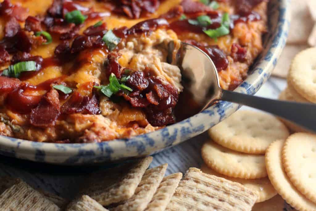 BBQ Chicken Dip Recipe - Mom Needs Chocolate