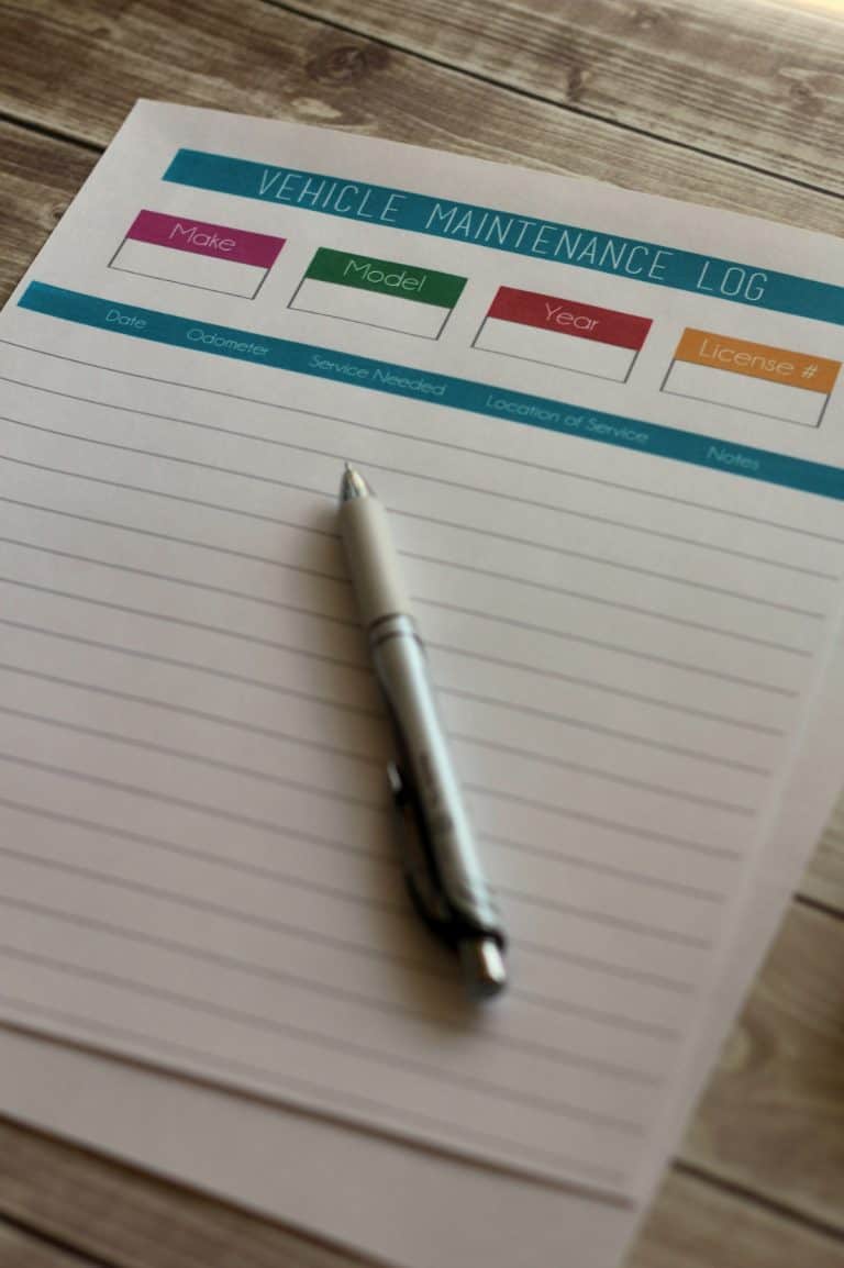 Free Printable Car Maintenance Tracker - Mom Needs Chocolate