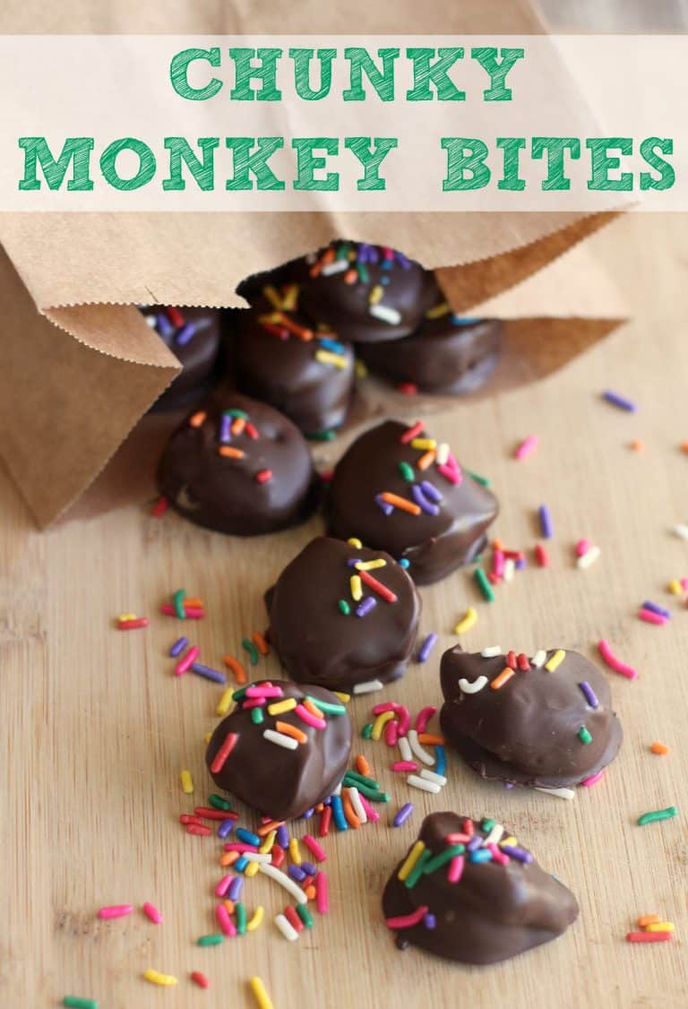 Chunky Monkey Peanut Butter Banana Bites - Mom Needs Chocolate