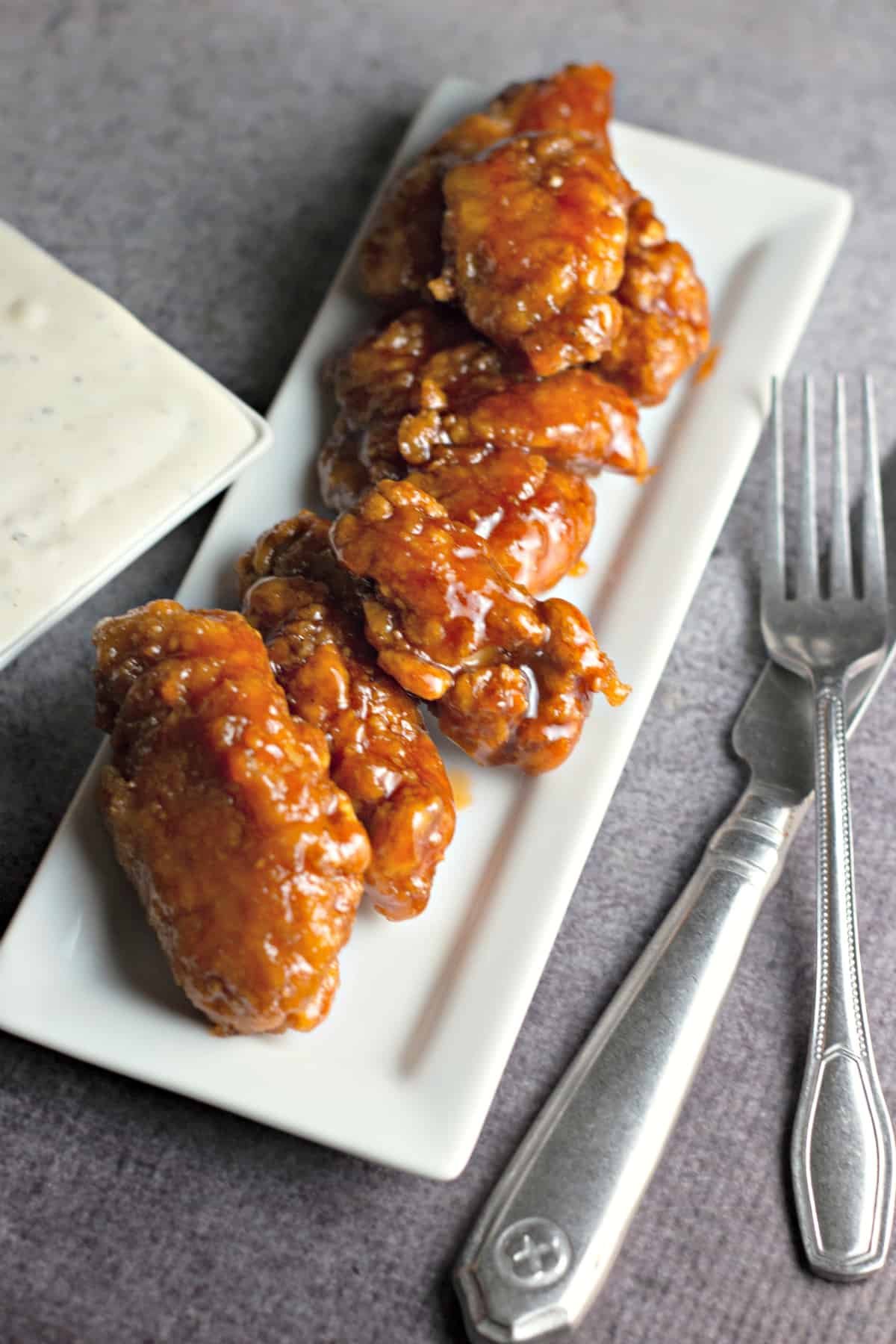 Sticky Sweet Crispy Chicken Strips - Mom Needs Chocolate