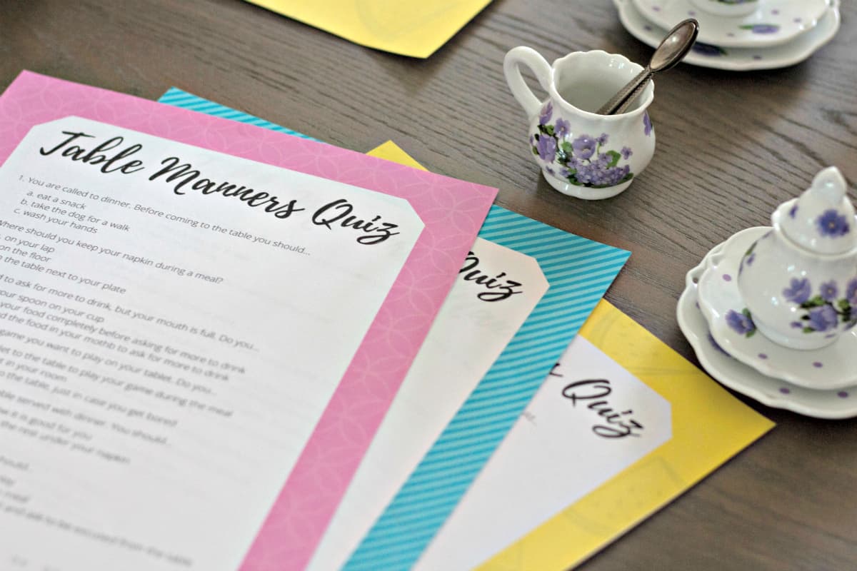 Manners Tea Party with LunchMakers® - Mom Needs Chocolate