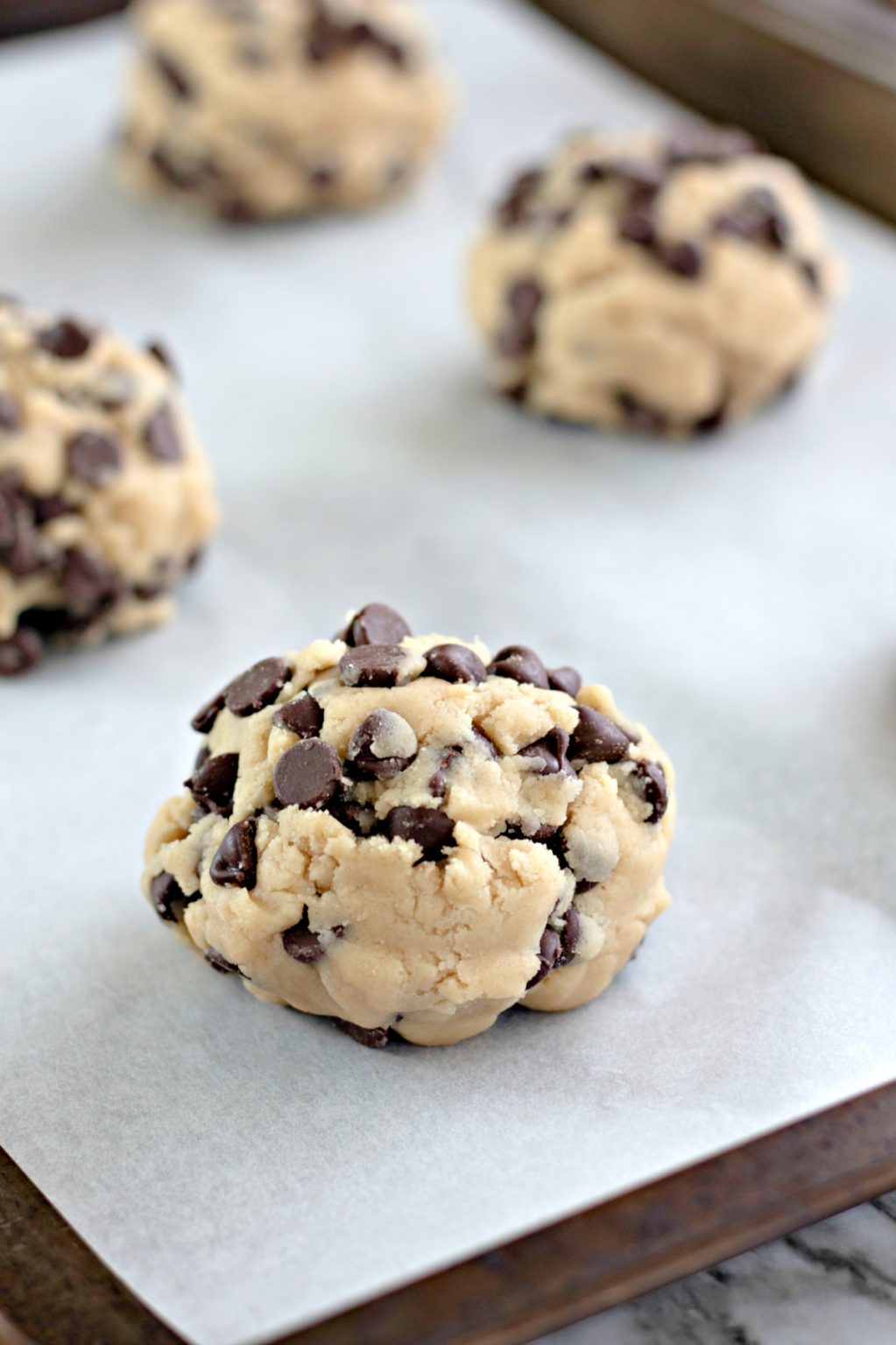 Bakery Style Giant Chocolate Chip Cookies - Mom Needs Chocolate